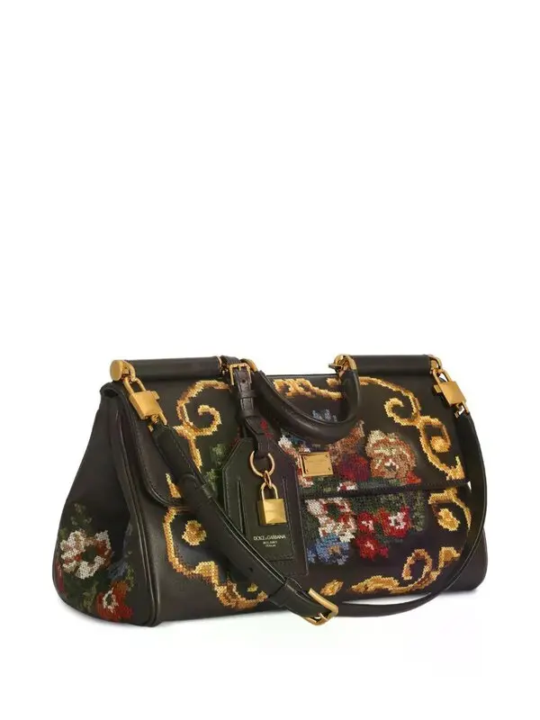 Dolce & Gabbana Medium My Sicily Handbag - Black