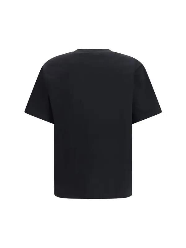 Bottega Veneta Pima Cotton Jersey T-shirt With Pocket - Black