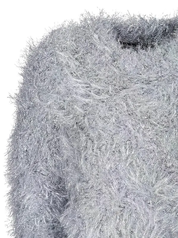 Junya Watanabe Metallic-effect Eyelash-knit Sweater