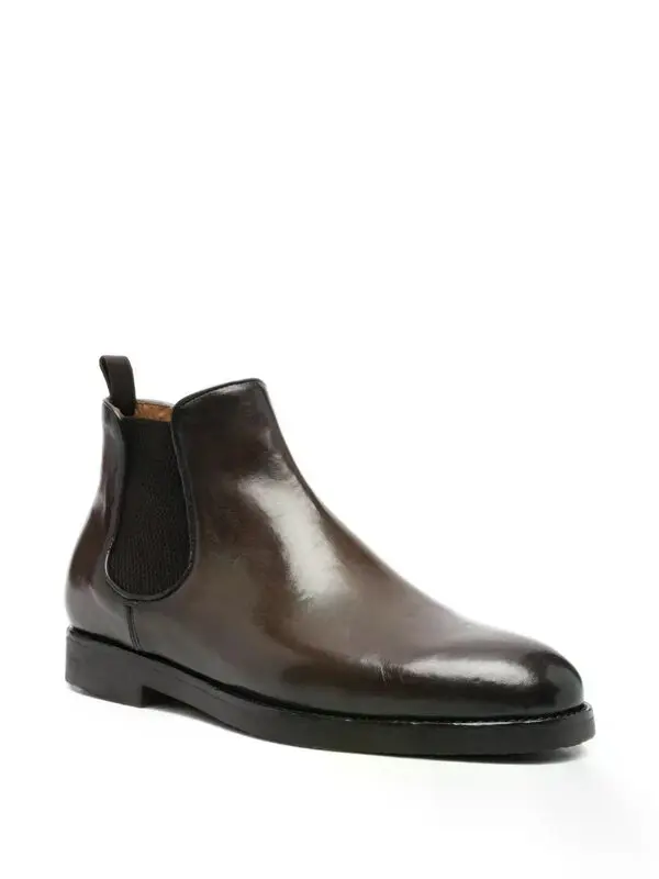 Officine Creative Elasticated-panel Leather Boots