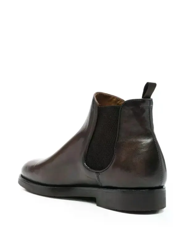 Officine Creative Elasticated-panel Leather Boots