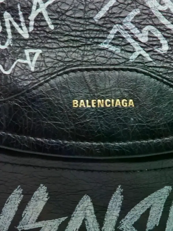 Balenciaga Graffiti Souvenir Belt Bag - Black