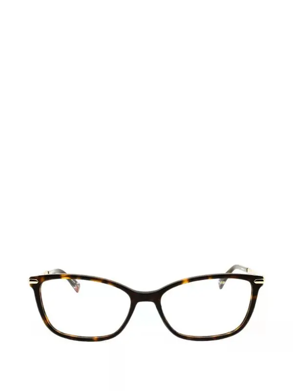 Missoni Tortoiseshell-effect Rectangle-frame Glasses