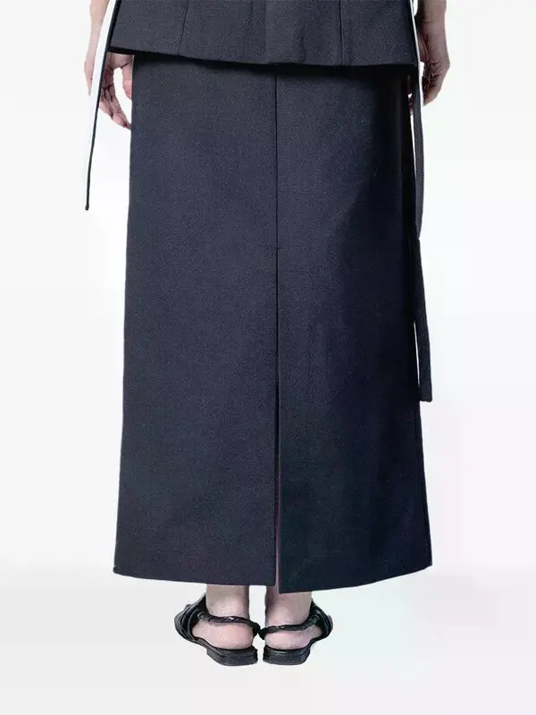MULLER OF YOSHIOKUBO High-waisted Maxi Skirt - Black