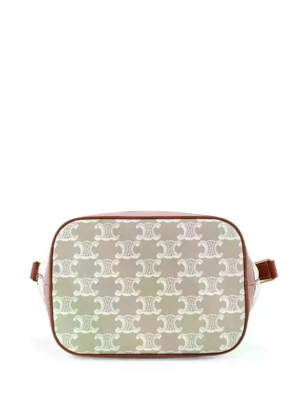 Celine Triomphe Coated Canvas Small Bucket Bag