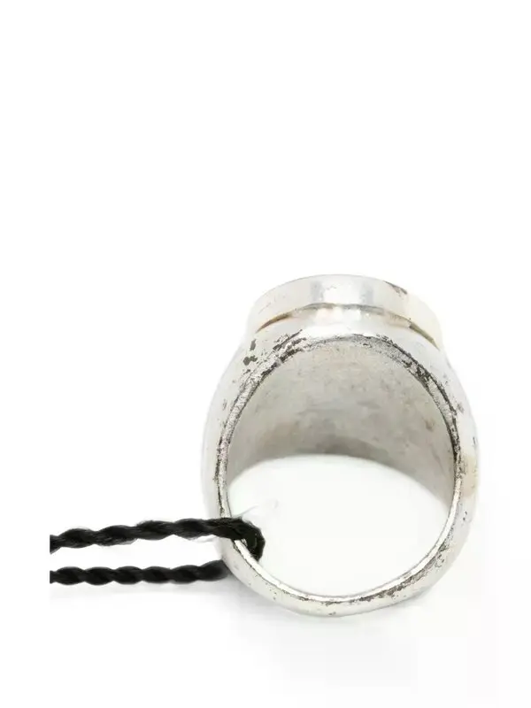 Gianfranco Ferre 2000s Logo-engraved Signet Ring