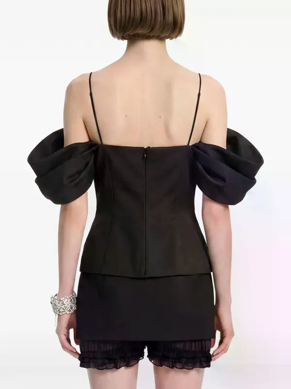 Magda Butrym Ruffled Spaghetti-strap Top