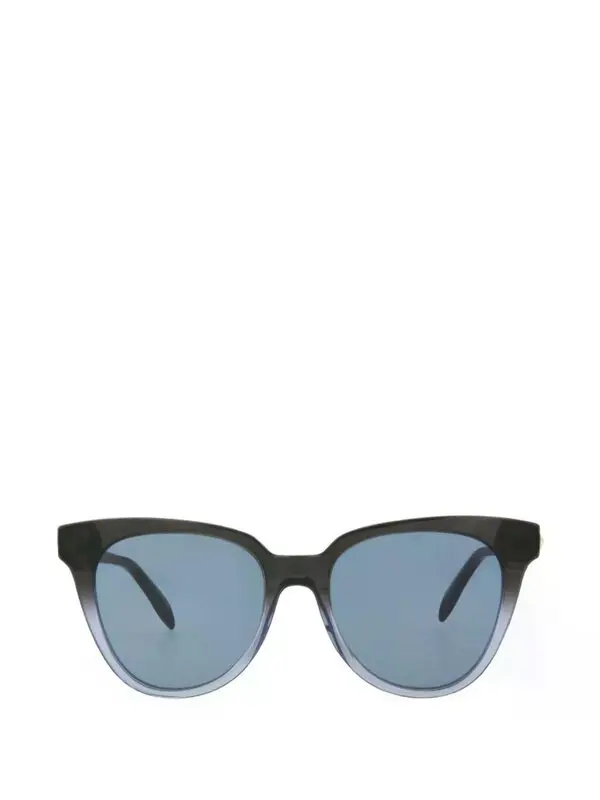 Alexander McQueen Skull-detail Cat-eye Sunglasses - Black