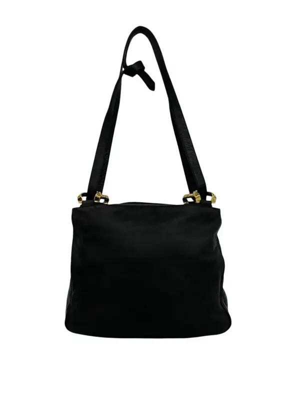 Loewe 1980-1990 Leather Shoulder Bag - Black