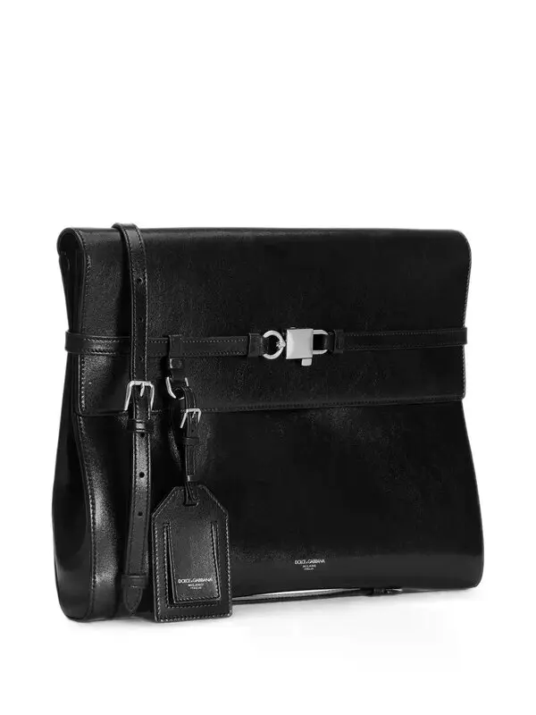 Dolce & Gabbana Lock Calfskin Clutch Bag
