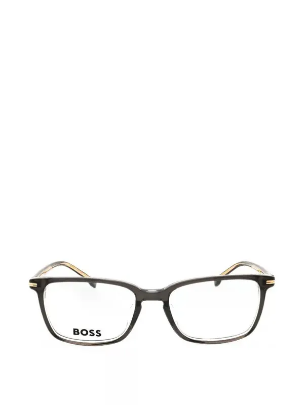 BOSS Rectangular Frame Eyeglasses - Grey