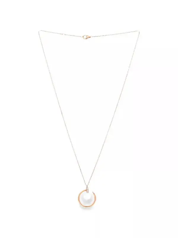 Cartier Juste Un Clou Pendant 18k Rose Gold With Diamonds Necklace - Pink
