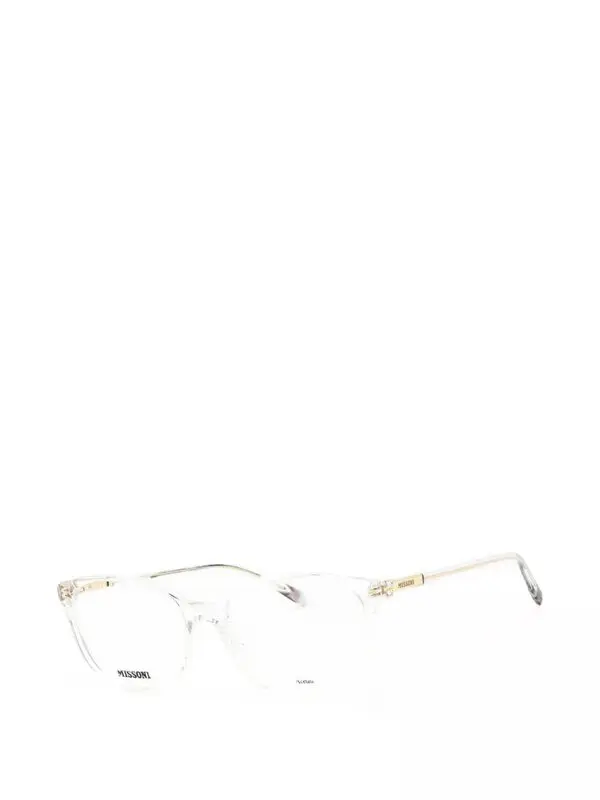 Missoni Logo Lettering Eyeglasses - White