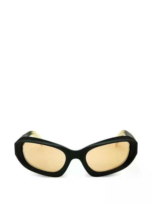Karl Lagerfeld Oval Frame Sunglasses - Black