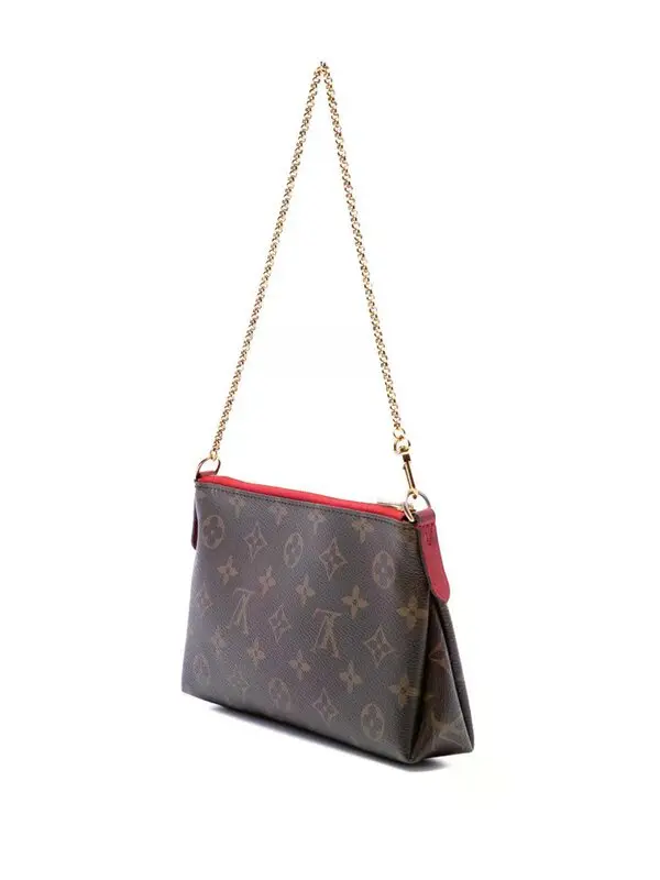 LOUIS VUITTON 2017 Monogram Pallas Clutch Satchel