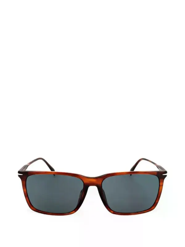 DB EYEWEAR BY DAVID BECKHAM Tortoiseshell-effect Rectangle-frame Sunglasses