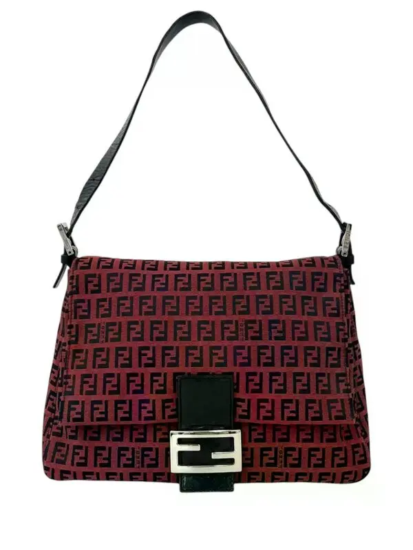 Fendi Zucchino Canvas Mamma Forever Shoulder Bag