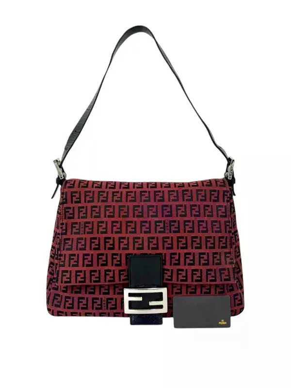 Fendi Zucchino Canvas Mamma Forever Shoulder Bag