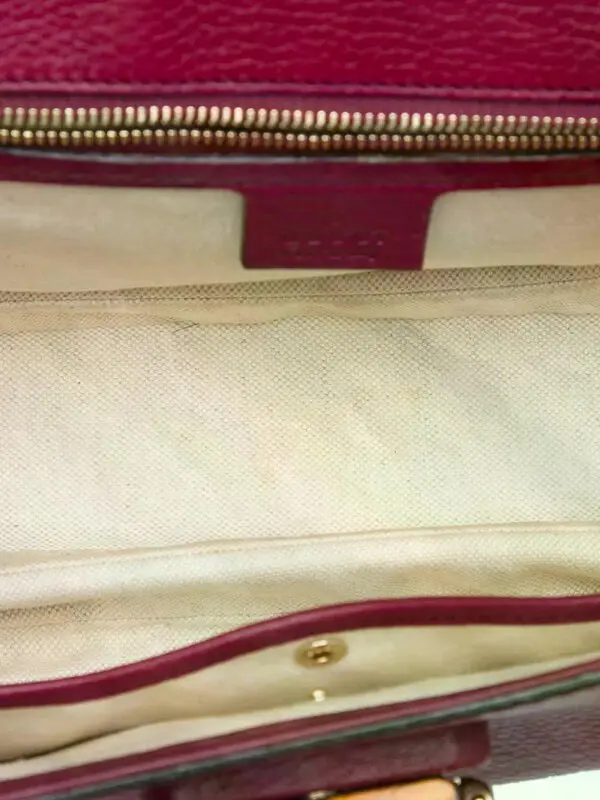Gucci 2016-2026 Medium Calfskin New Bamboo Satchel