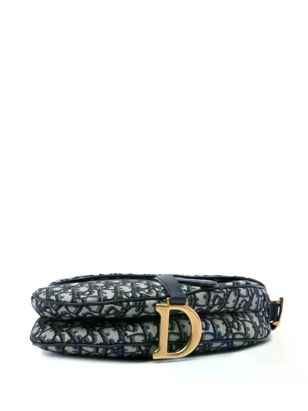 Dior 2018 Oblique Canvas Saddle Bag Shoulder Bag