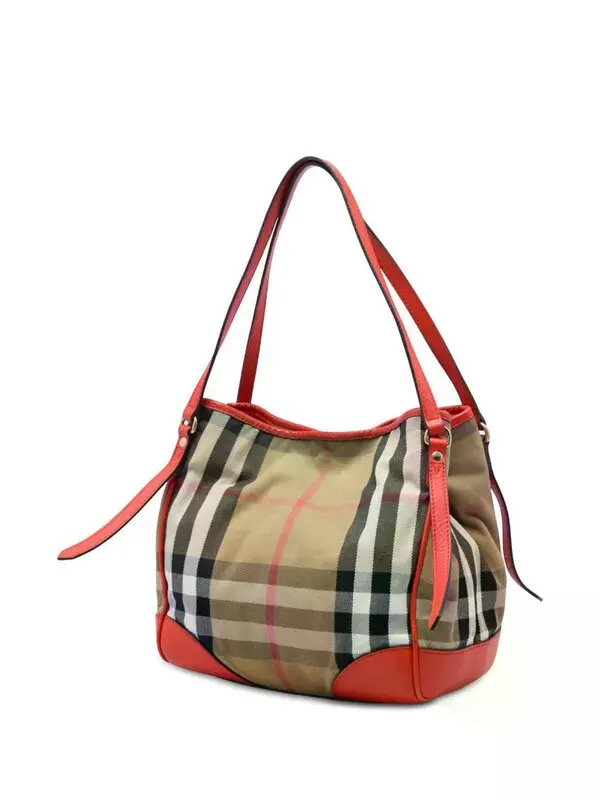 Burberry House Check Canvas Canterbury Tote Bag - Brown
