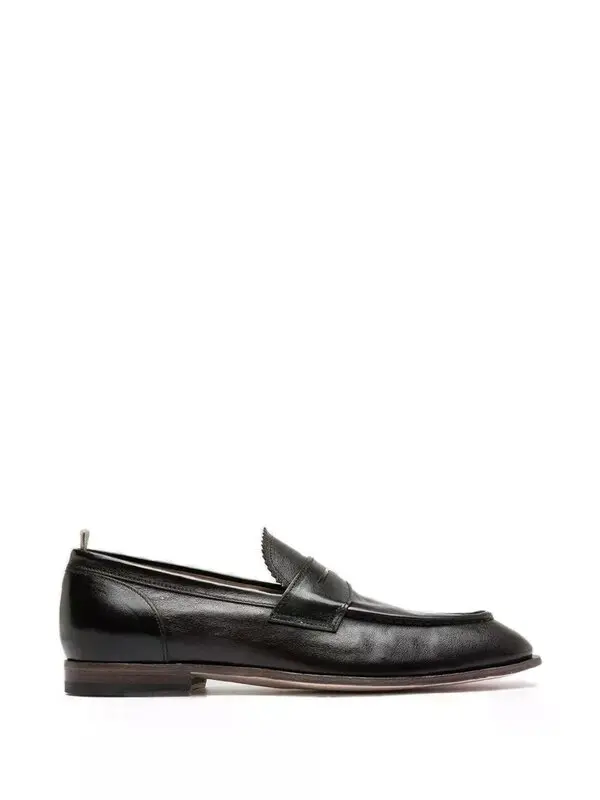 Officine Creative Solitude 001 Serrated-edge Leather Loafers