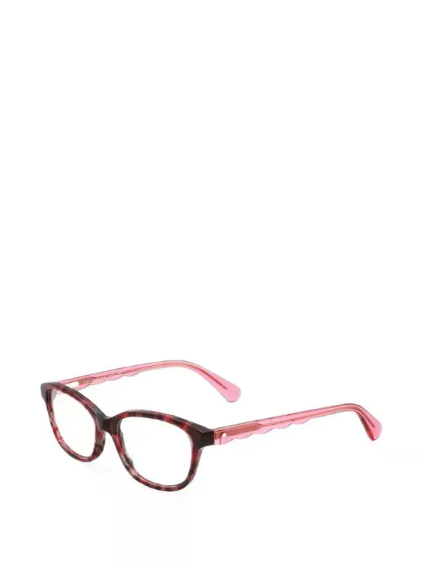 Kate Spade New York Tortoiseshell-effect Cat-eye Frame Glasses
