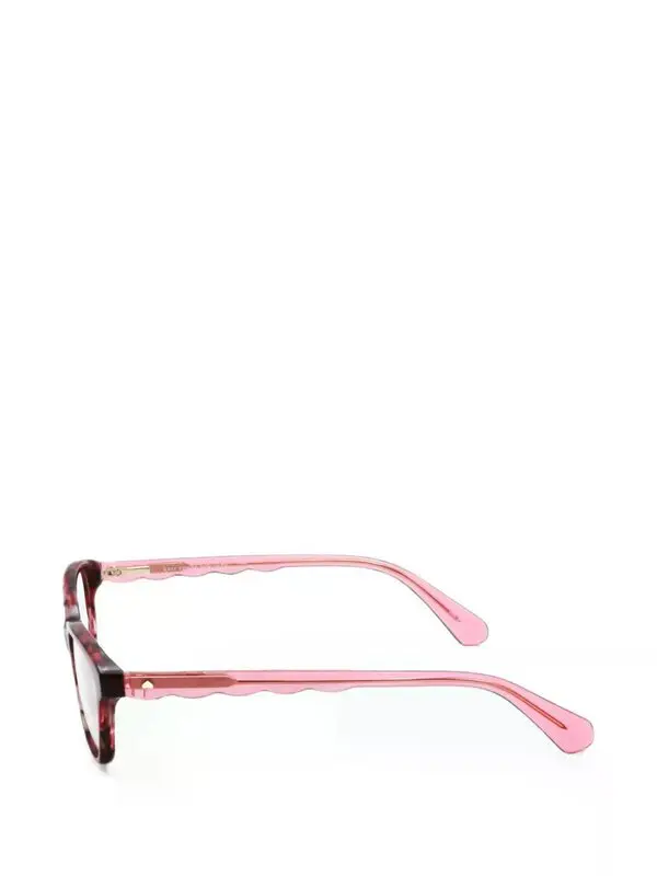 Kate Spade New York Tortoiseshell-effect Cat-eye Frame Glasses