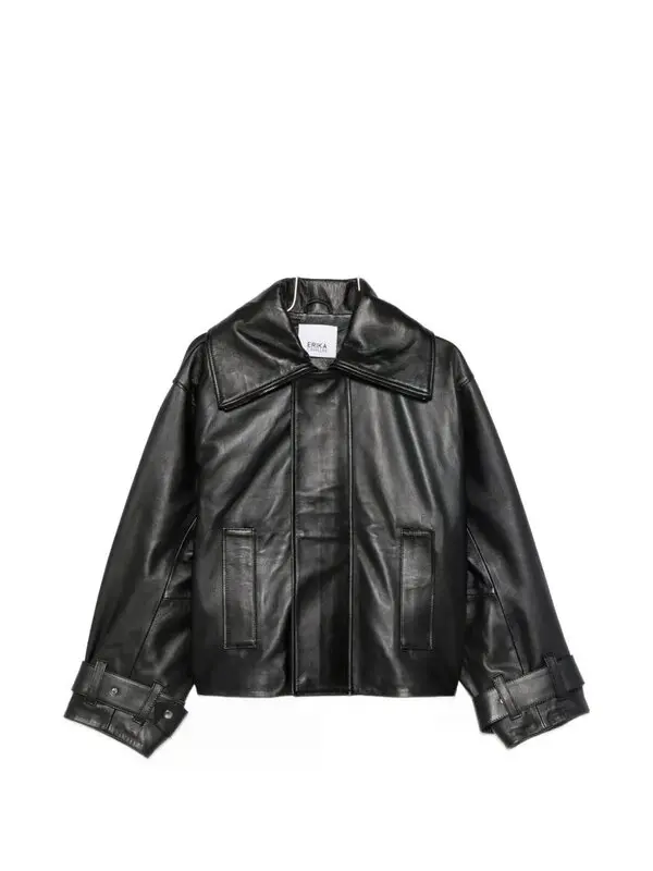 Erika Cavallini Buckle-cuff Jacket - Black