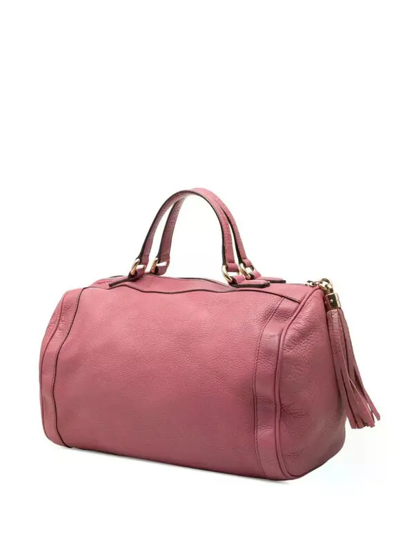 Gucci Soho Boston Bag In Pebbled Calfskin
