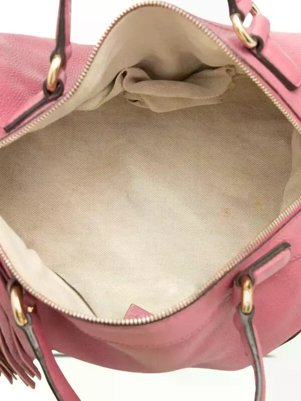 Gucci Soho Boston Bag In Pebbled Calfskin