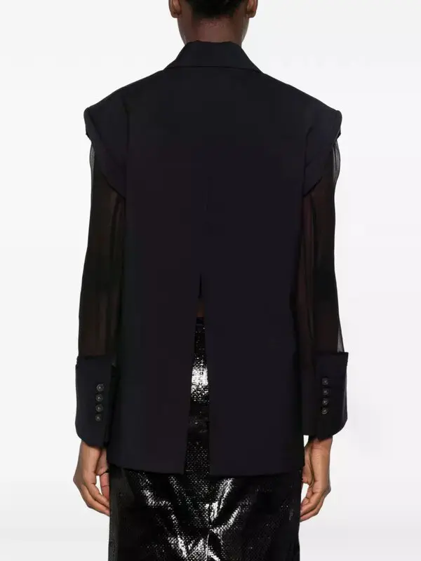 Erika Cavallini Sheer-sleeve Blazer
