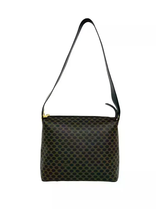Celine 1998 Macadam Coated Canvas Crossbody Bag - Brown