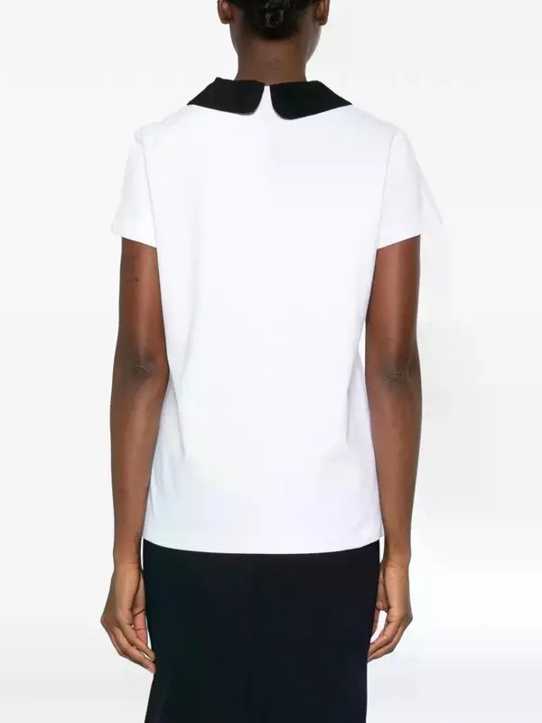N°21 Contrast Peter Pan Collar T-shirt