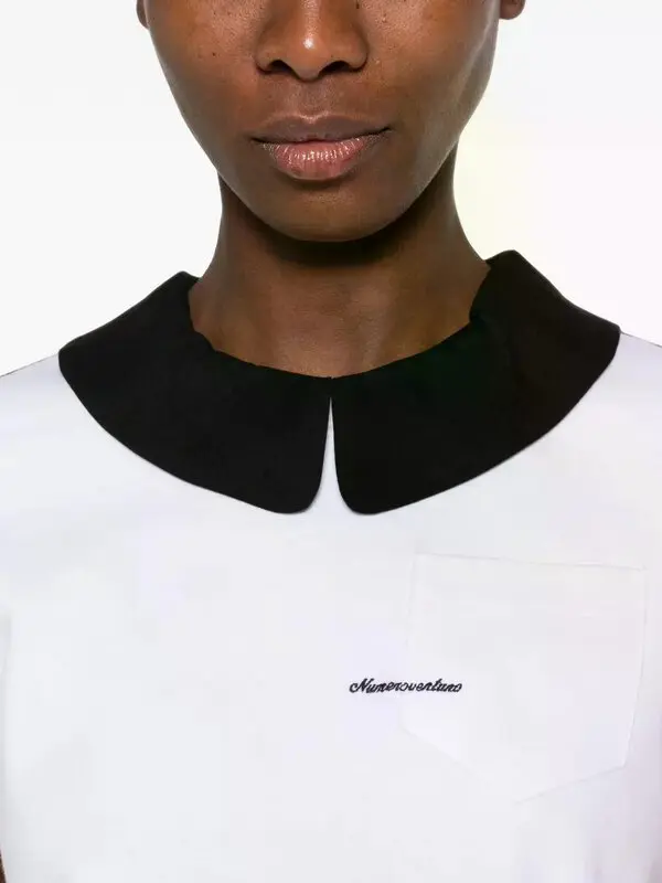 N°21 Contrast Peter Pan Collar T-shirt