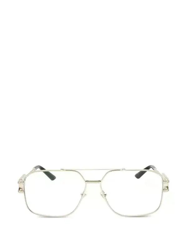 Versace Geometric-frame Eyeglasses - Silver