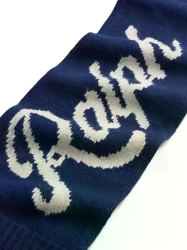 Polo Ralph Lauren Logo-intarsia Knitted Scarf