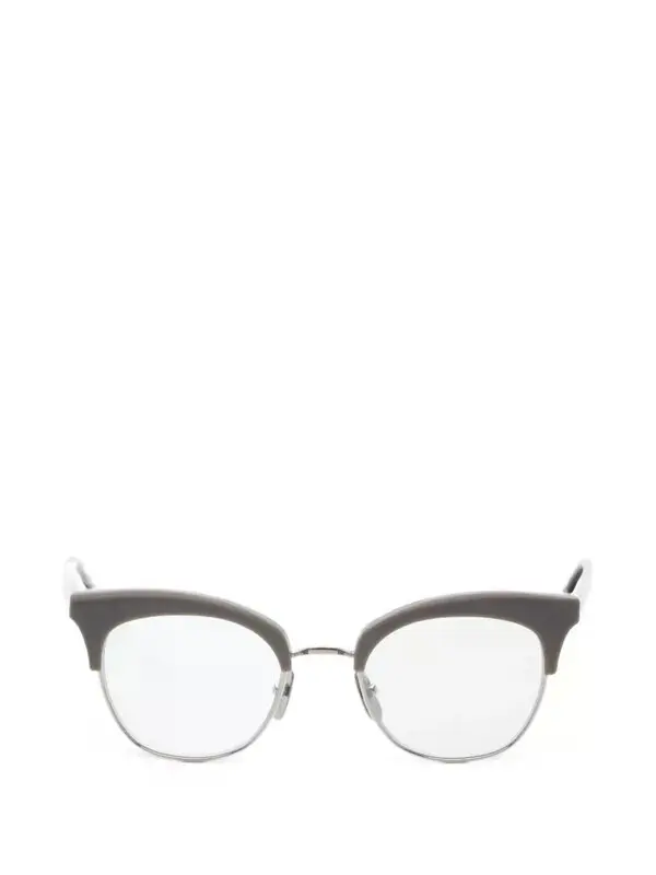 Thom Browne Cat Eye Frame Glasses - Grey