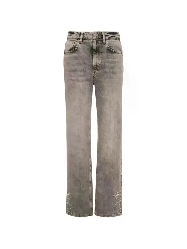 FRACOMINA Embellished Straight-leg Jeans - Grey