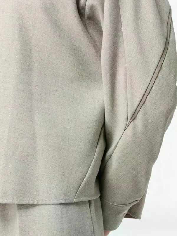 Fabiana Filippi Concealed Button Shirt With Classic Collar And Curved Hem