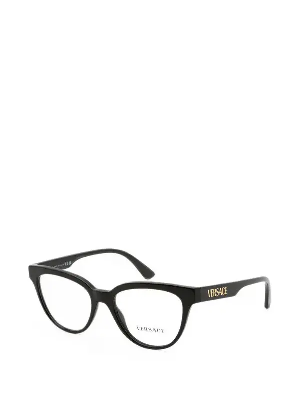 Versace Cat Eye Frame Eyeglasses - Black