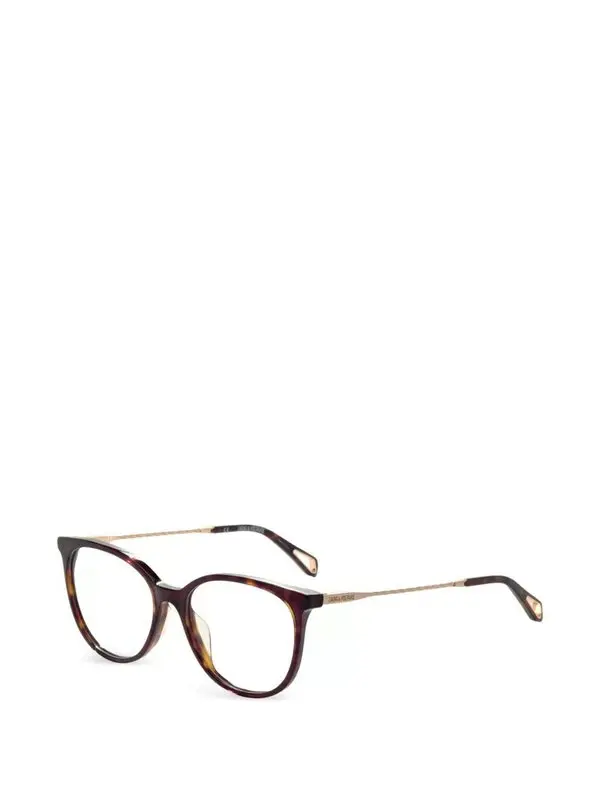 Zadig&Voltaire Tortoiseshell-effect Round Frame Eyeglasses - Brown