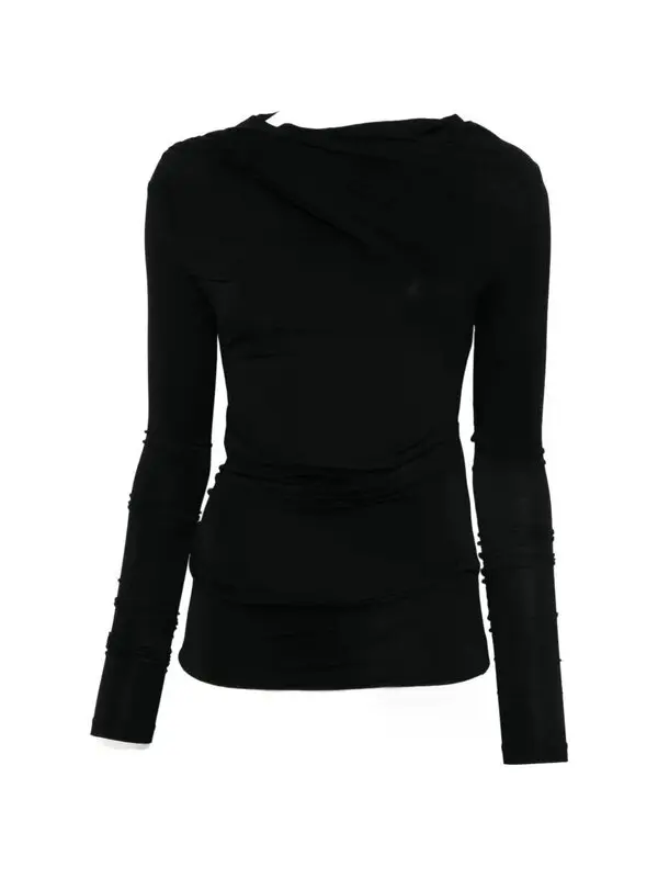 ENTIRE STUDIOS Draped Long-sleeve Top