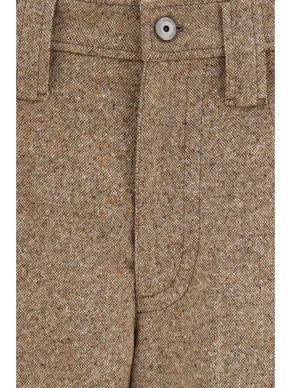 Brunello Cucinelli Tailored Wool-blend Pants - Cream