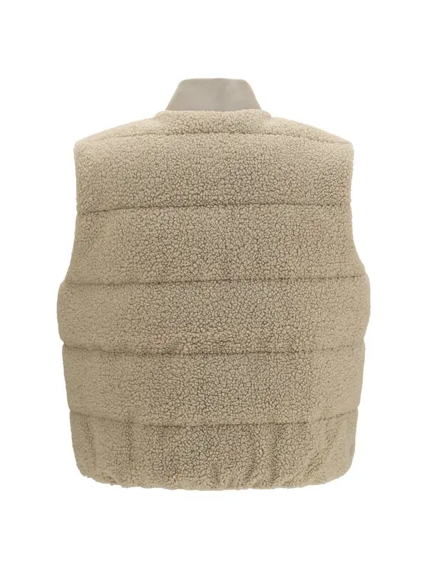 PARAJUMPERS Simaw Padded Bouclé Vest - Cream