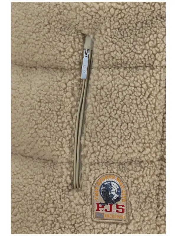 PARAJUMPERS Simaw Padded Bouclé Vest - Cream