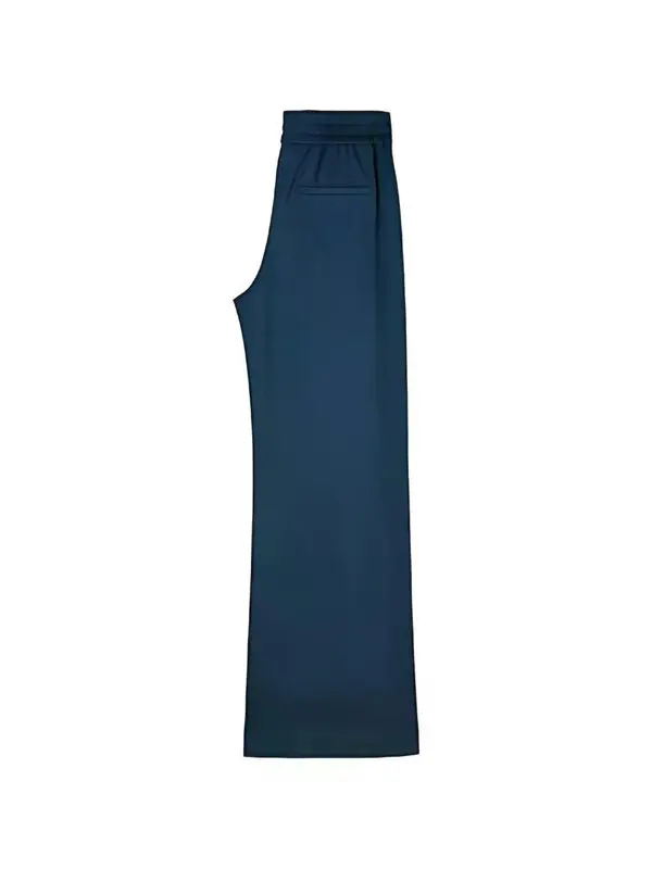 Patrizia Pepe Teal Wide-leg Trousers