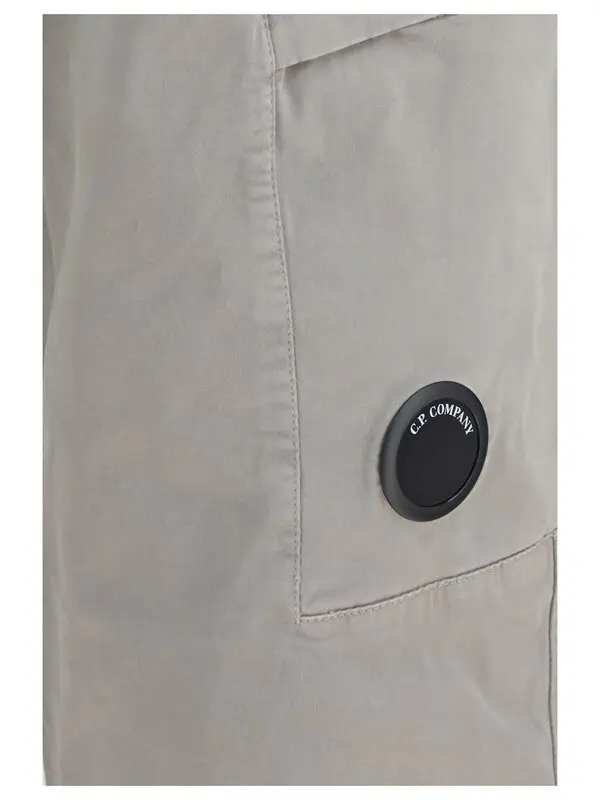 C.P. COMPANY Stretch Cotton Satin Cargo Pants