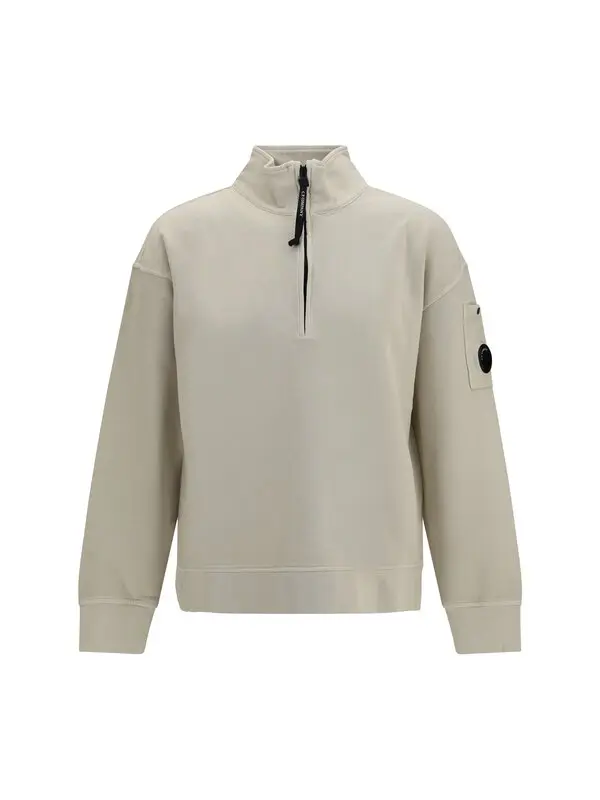 C.P. COMPANY Brushed Diagonal-weave Cotton Fleece Sweatshirt - Multicolor