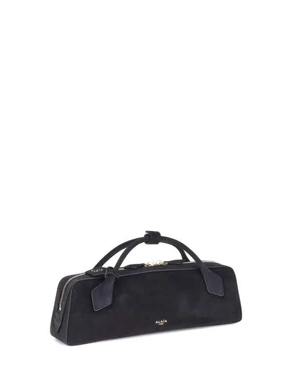 Alaïa Le Teckel Goat Leather Clutch - Black